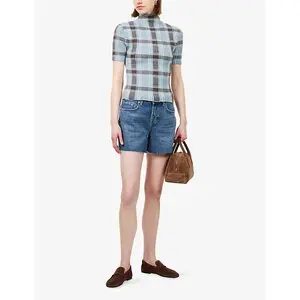 7 For All Mankind Monroe Mid-rise Denim Shorts
