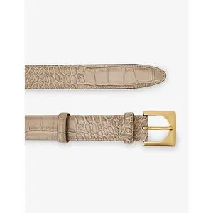 REISS Belinda Mock-croc Leather Belt