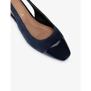 Carvela Amelia Suede Slingback Courts - Navy
