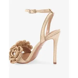 Kurt Geiger Sonnet Raffia Heeled Sandals