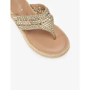 Carvela Portofino Woven Flatform Sandals