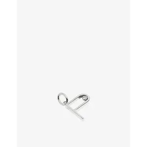 Monica Vinader Solitaire Diamond Initial P Pendant - Silver