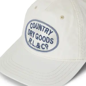 Ralph Lauren Embroidered Patch Herringbone Cap