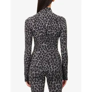 Lululemon Define Nulu High-neck Stretch-woven Jacket - True Leopard Black Multi