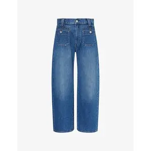 Paige Arellia Ankle Barrel-leg Denim Jeans