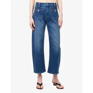 Paige Arellia Ankle Barrel-leg Denim Jeans