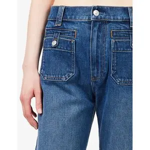 Paige Arellia Ankle Barrel-leg Denim Jeans