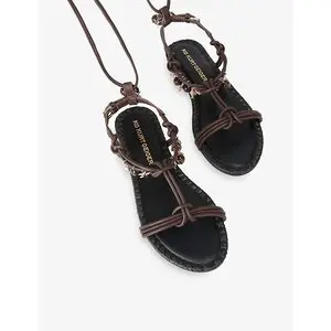Kurt Geiger Roux Charm Leather Sandals