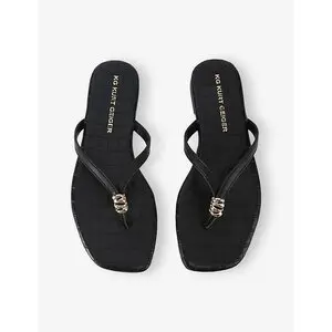 Kurt Geiger Faux-leather Thong Sandals