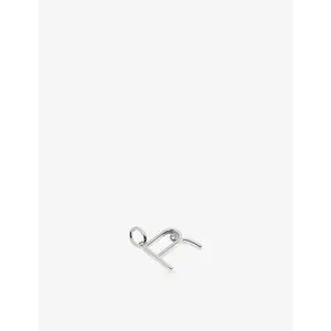 Monica Vinader Initial R Diamond Pendant - Silver
