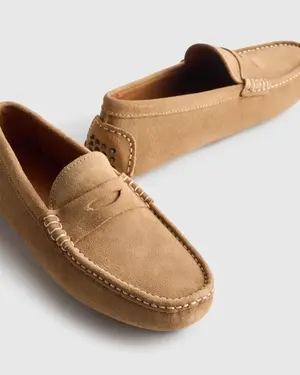 Quince Essential Suede Driving Loafer