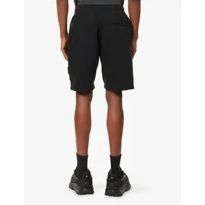Stone Island Compass Badge Cotton-jersey Sweat Shorts - Black