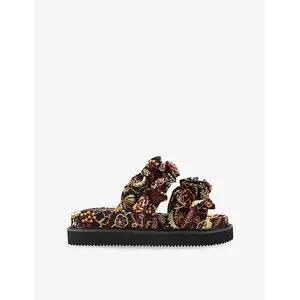 Kurt Geiger Sunshine Flat Woven Slides Mult/other