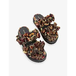 Kurt Geiger Sunshine Flat Woven Slides - Mult/other