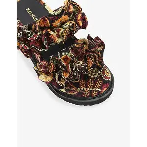 Kurt Geiger Sunshine Flat Woven Slides - Mult/other
