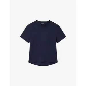 Whistles Relaxed-fit Cotton T-shirt - Navy