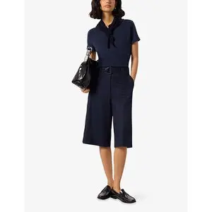 Whistles Relaxed-fit Cotton T-shirt - Navy