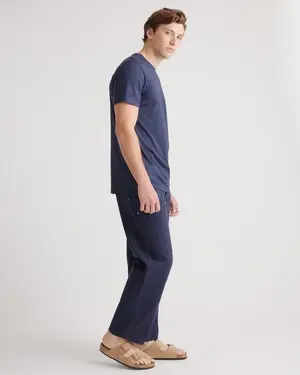 Quince Cotton Modal Crew Neck T-shirt - Deep Navy