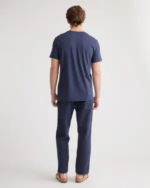 Quince Cotton Modal Crew Neck T-shirt - Deep Navy