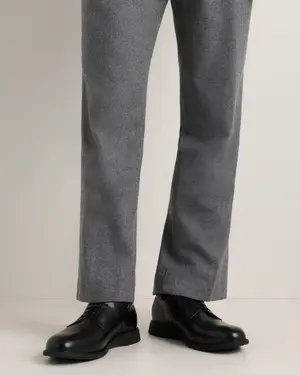 Quince Hybrid Italian Leather Derby - Black