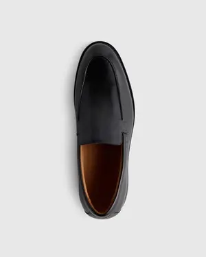 Quince Crafted Leather Loafer - Black