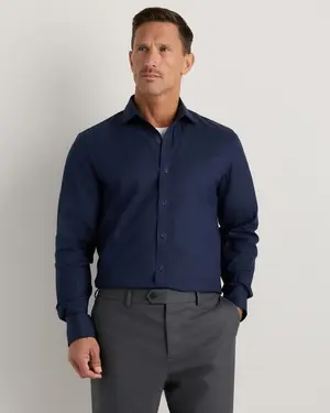 Quince Comfortflex Performance Dress Shirt - Deep Navy