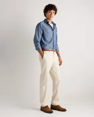 Quince Stretch Chino Pants Straight - Stone