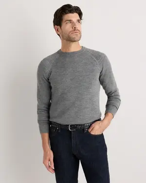 Quince Alpaca-wool Crewneck Sweater - Heather Grey