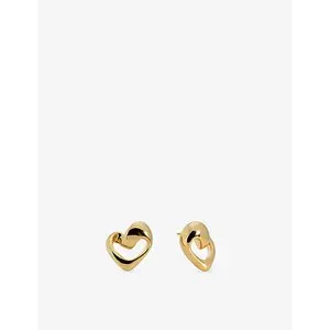 Monica Vinader Infinity Heart Stud Earrings - Gold