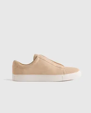 Quince Italian Suede Tailored Sneaker - Bone