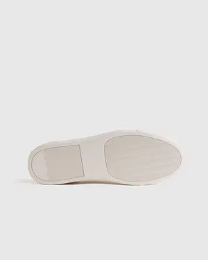 Quince Italian Suede Tailored Sneaker - Bone