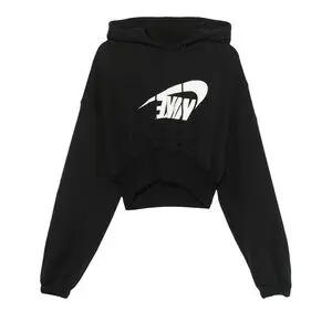 Women's Oversized Cropped Hoodie Sweatshirts Hoodies