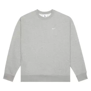 Nike Solo Swoosh Fleece Crewneck - Grey