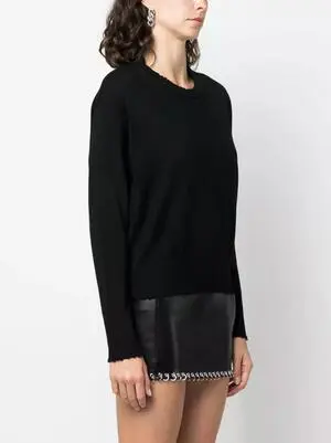 Patrizia Pepe Distressed-finish Wool Jumper