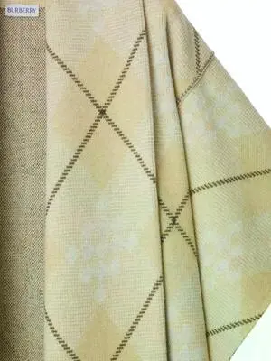Burberry Checked Wool-blend Cape