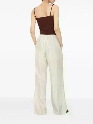 Burberry Checkerboard Silk Pyjama Trousers