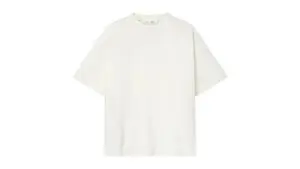 Fear Of God Essentials Pique Signature 90's Tee Shirt - Ivory