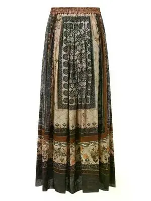 INTO THE EAST Pleated Midi Skirt