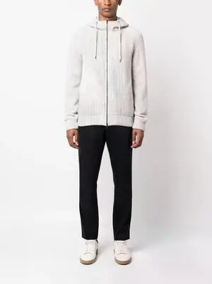 Herno Zip-fastening Wool Hooded Jacket