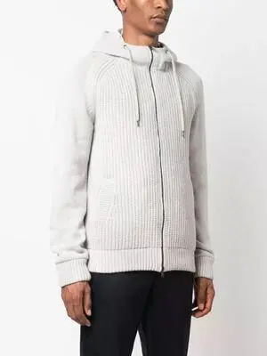 Herno Zip-fastening Wool Hooded Jacket