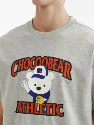 CHOCOOLATE Bear-print T-shirt - Grey