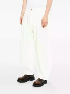 CROQUIS Elasticated Waistband Tapered Trousers
