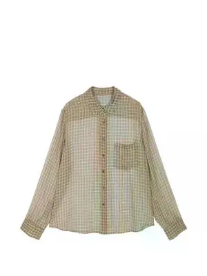 JNBY Plaid Pocket Shirt - Neutrals