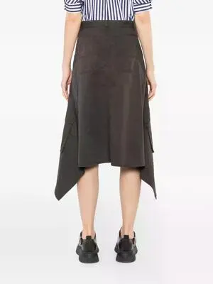 JNBY Deconstructed Midi Skirt - Brown