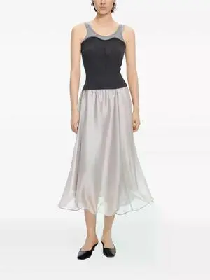 JNBY Layered Midi Skirt - Grey