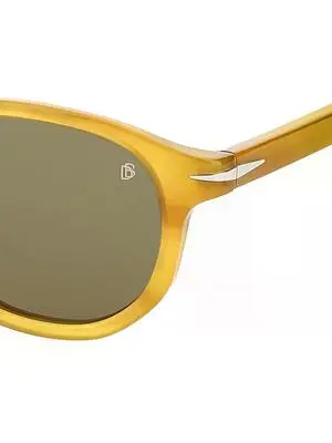 DB EYEWEAR BY DAVID BECKHAM Round-frame Sunglasses - Yellow