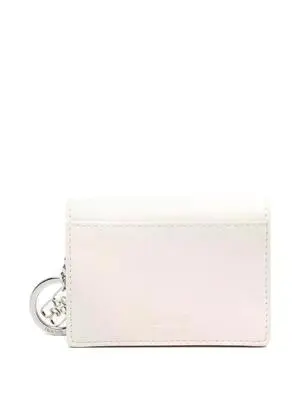 GANNI Raspberry-print Logo-plaque Wallet