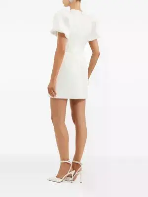 Rebecca Vallance Blaise Puff-sleeves Mini Dress - Neutrals