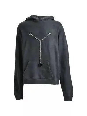 MARKING DISTANCE Chain-detail Hoodie