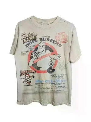 GREEDY UNIT Distressed Short-sleeve T-shirt